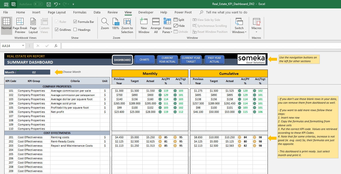 Real Estate KPI Dashboard Excel KPI Report Template Reporting Dashboard ... Real Estate KPI Dashboard Excel KPI Report Template Reporting Dashboard ...