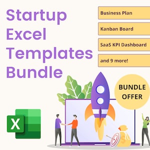 Startup Excel Templates Bundle | Excel Tools for Start-ups | Business ...
