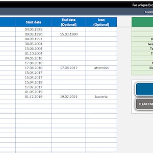 Timeline Generator Template | Excel Timeline Maker | Excel Tools ...
