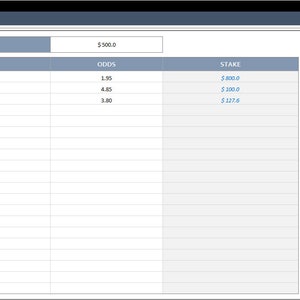 Sports Arbitrage Calculator | Excel Template to Calculate Odds and ...