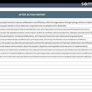 After Action Report Excel Template: Printable AAR Form - Etsy