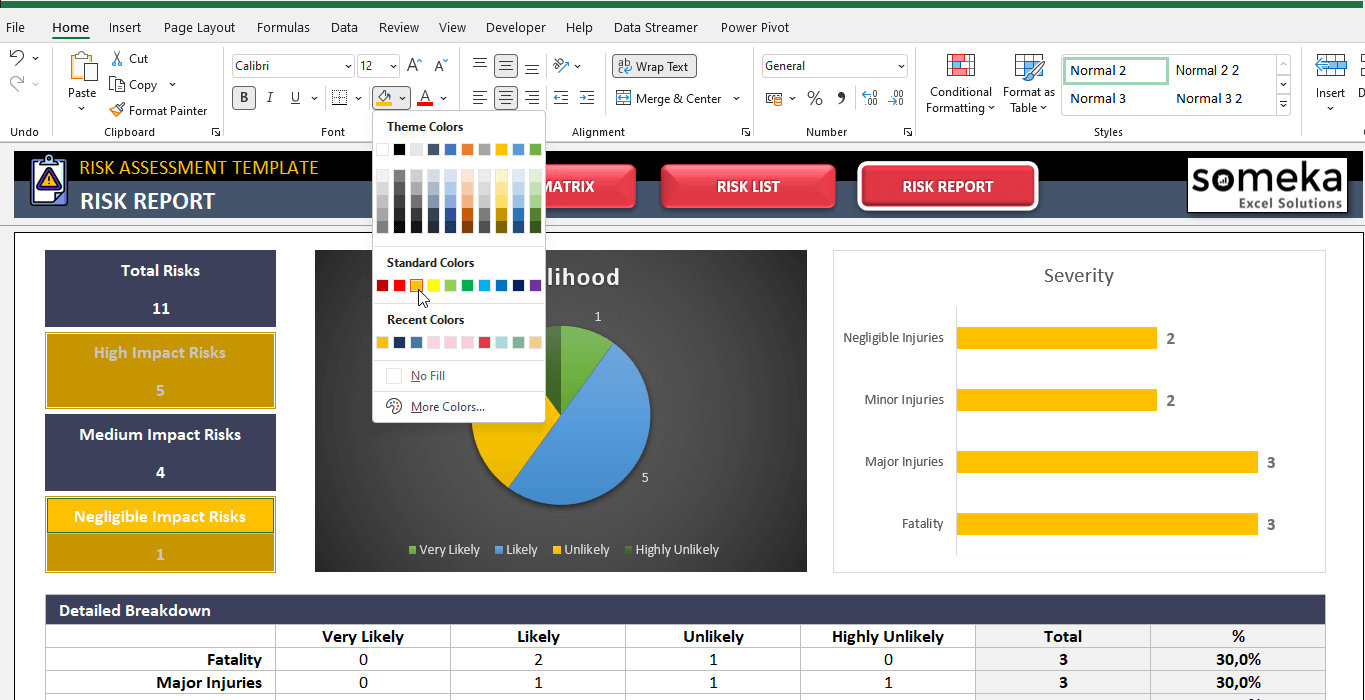 Risk Assessment Excel Template: HIRA Risk Management Tool - Etsy UK