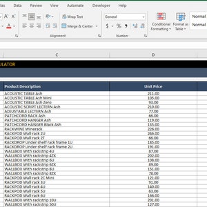 Wholesale Price Calculator Excel Template | Create Price List - Etsy
