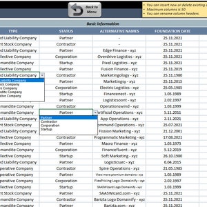 Customer Database Excel Template: Business Tool Spreadsheet - Etsy