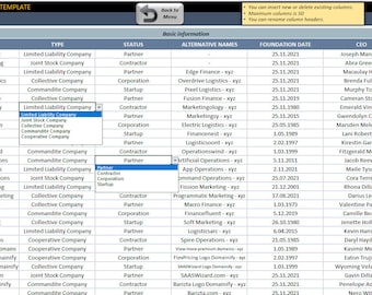 Excel Spreadsheet Template For Customer Database