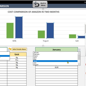 Cost Comparison Excel Template: Vendor Price Analysis - Etsy
