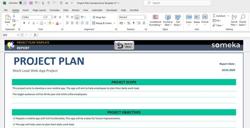Project Plan | Excel Template | Gantt Chart Maker | Task Management ...