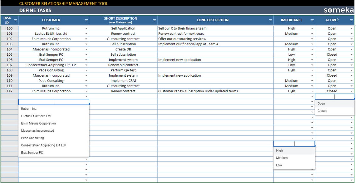 CRM Template Google Sheets Customer Relationship Management - Etsy