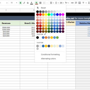BCG Matrix | Google Sheets Template | Product Portfolio Categorization ...