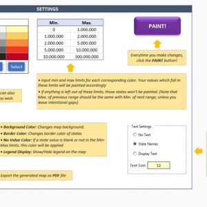 UK Geographic Heat Map | Excel Template | Density Map | Automatic City ...