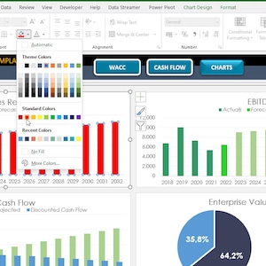 Discounted Cash Flow Template Business Tools Excel Templates DCF ...