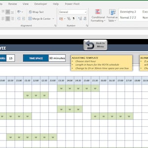 Employee Rotation Schedule Excel Template: Staff Planner Worksheet - Etsy
