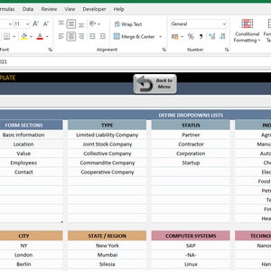 Customer Database Excel Template: Business Tool Spreadsheet - Etsy