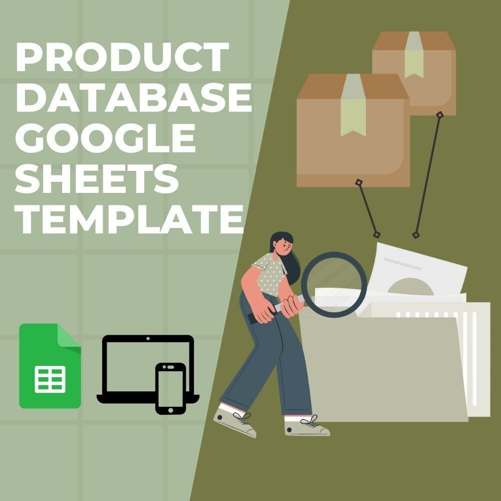 Product Database Google Sheets Template Product Portfolio Product ...