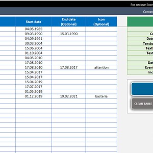 Timeline Generator Template | Excel Timeline Maker | Excel Tools ...