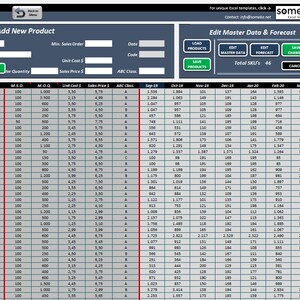 Order Planning & Invoicing Template | Excel Template | Inventory ...