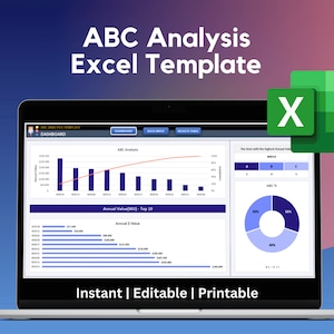 ABC Analysis Excel Template: Inventory Management (digital Download) - Etsy