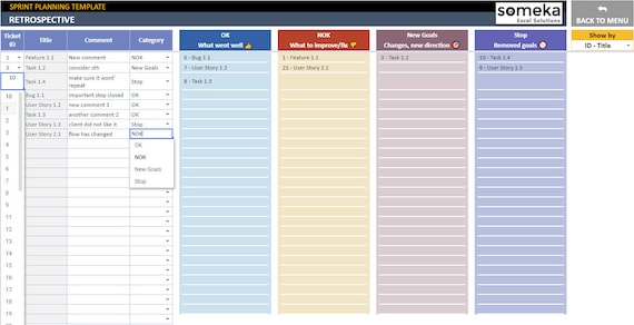 Product Backlog Excel Template