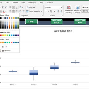 Box and Whisker Plot Maker Excel Template | Chart Generator | Mean ...