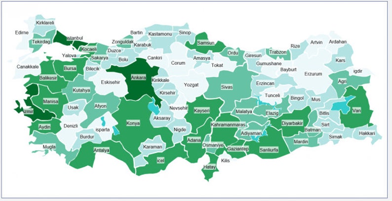 Turkey Heat Map Generator | Excel Template (digital Download) - Etsy