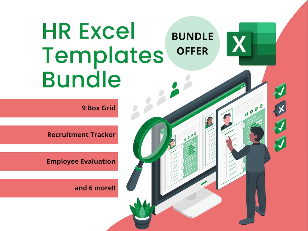 Human Resources Excel Templates Bundle | Discount | Human Resources ...