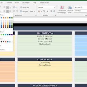 9 Box Grid Talent Management Excel Template 9 Box Grid Dashboard ...