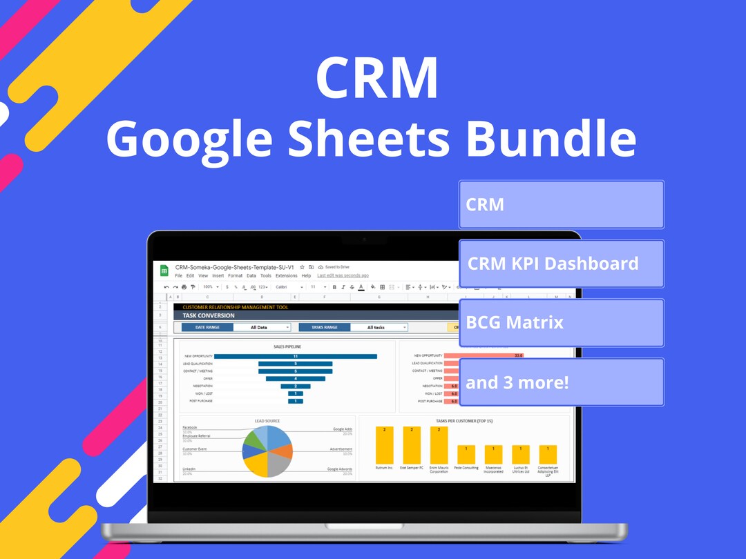 CRM Templates Bundle in Google Sheets | Client Tracker | Online Tools ...