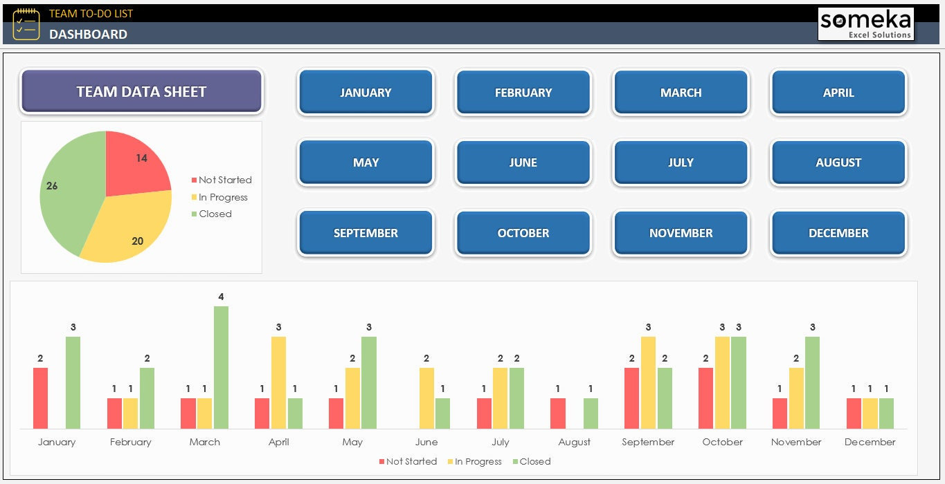 Excel Task Tracker Template