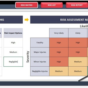 Risk Assessment Template | Excel Templates | Risk Management Tool ...