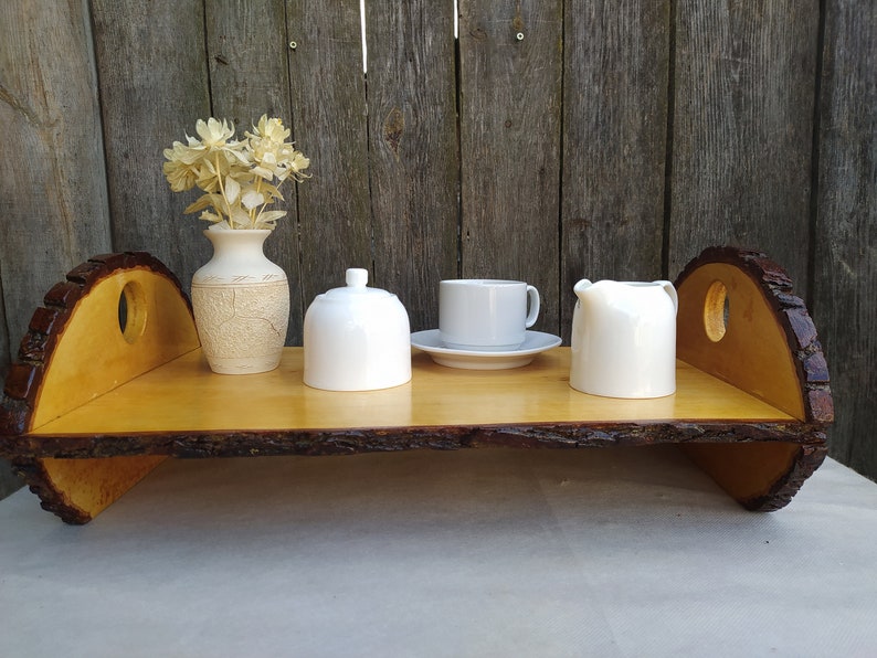 Live Edge Tray Wooden Tray Serving Tray - Etsy