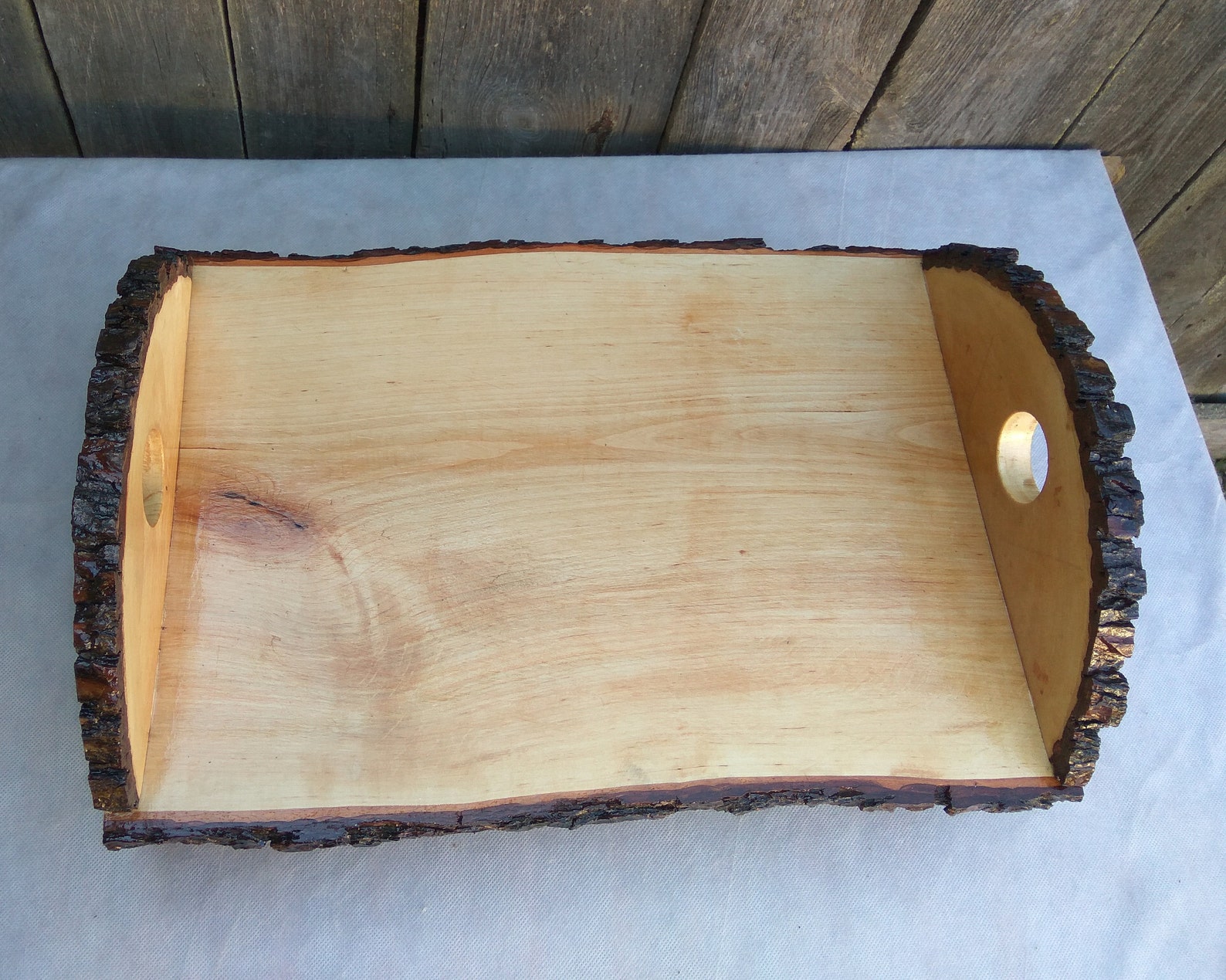 Live edge tray wooden tray serving tray | Etsy
