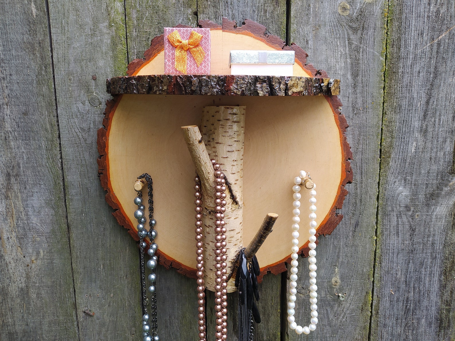 Wooden Rack Jewelry Rack Rustic Wood Shelf - Etsy