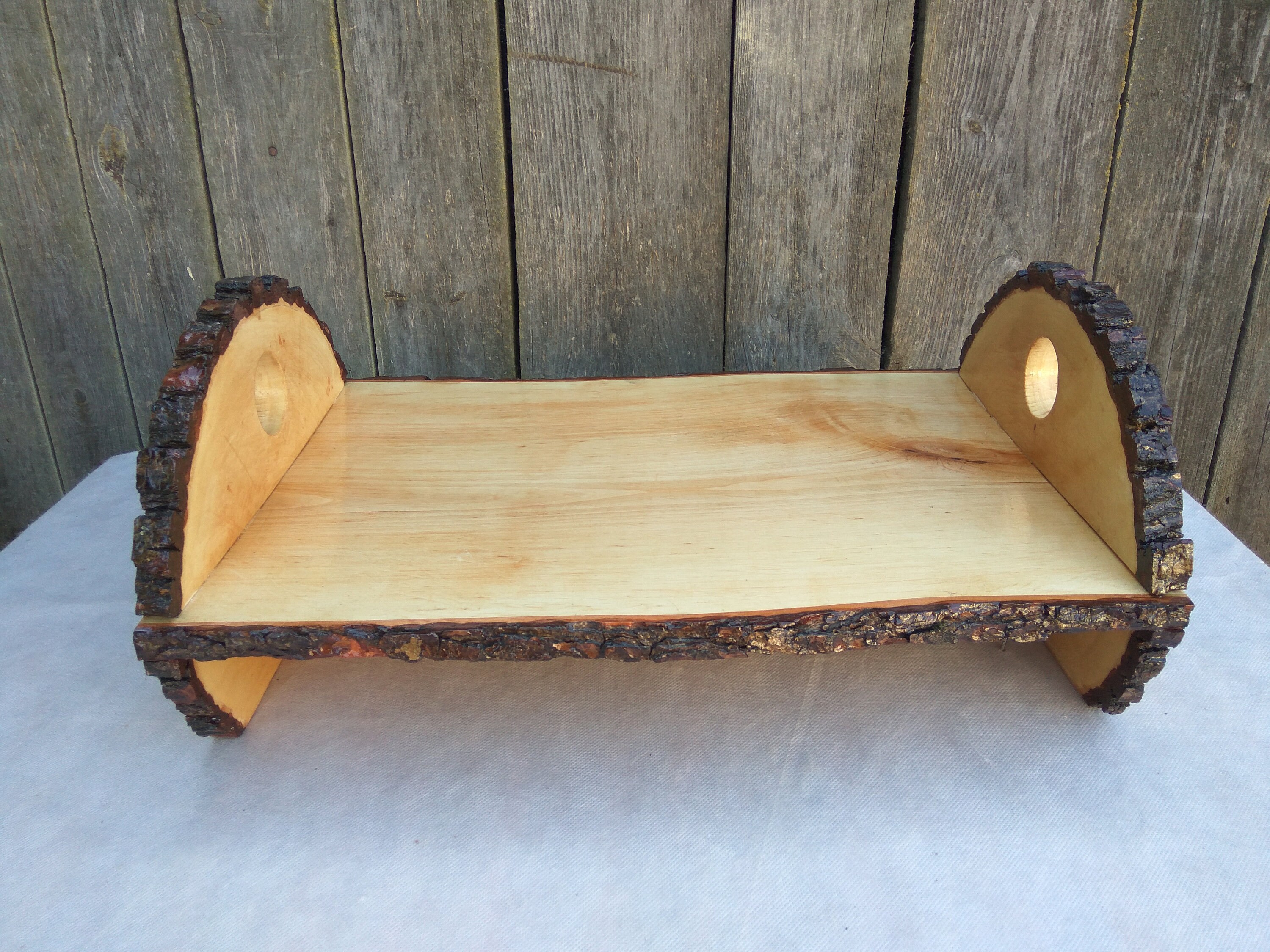 Live Edge Tray Wooden Tray Serving Tray | Etsy