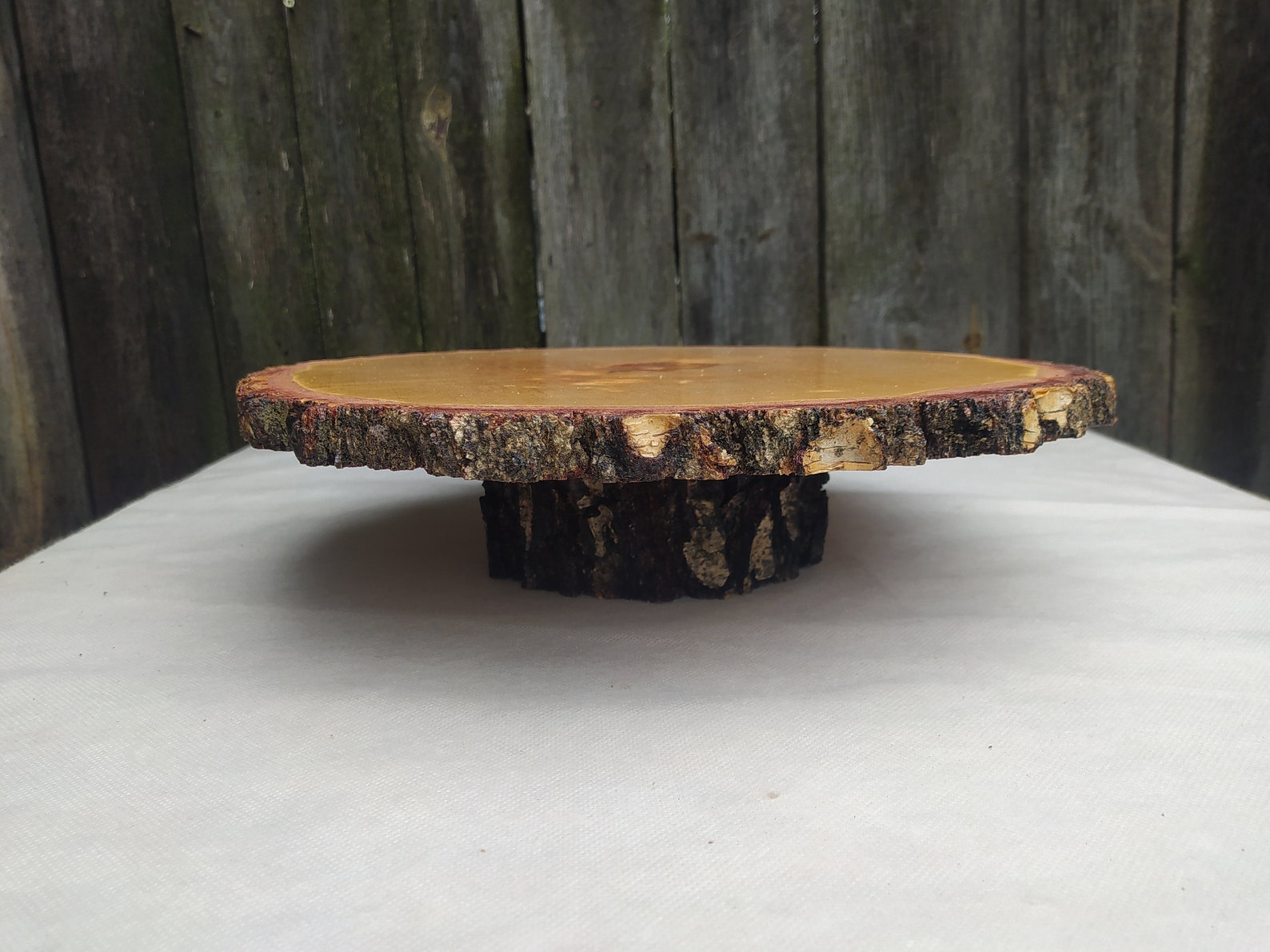 15"cake Stand, Wood Cake Stand, Birch Cake Stand - Etsy