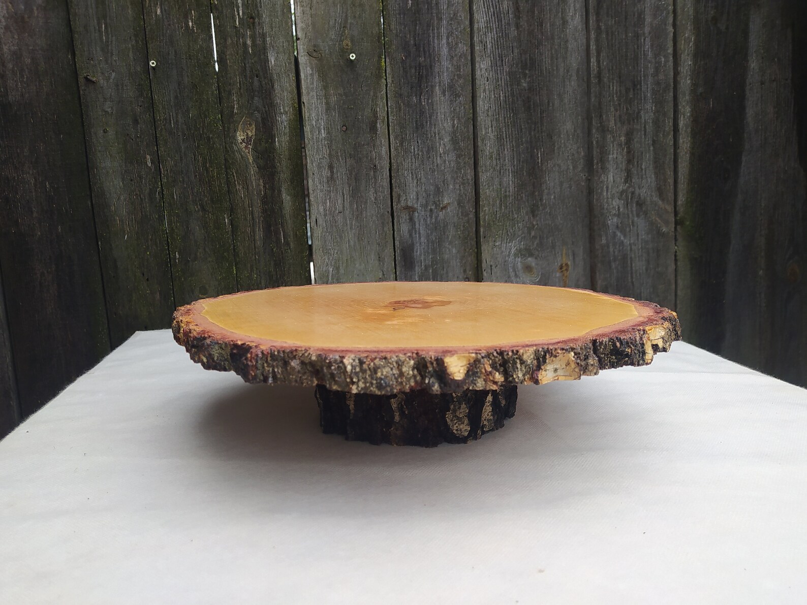 15"cake Stand, Wood Cake Stand, Birch Cake Stand - Etsy
