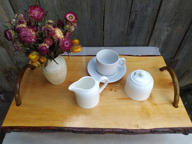 Live Edge Wooden Tray - Etsy