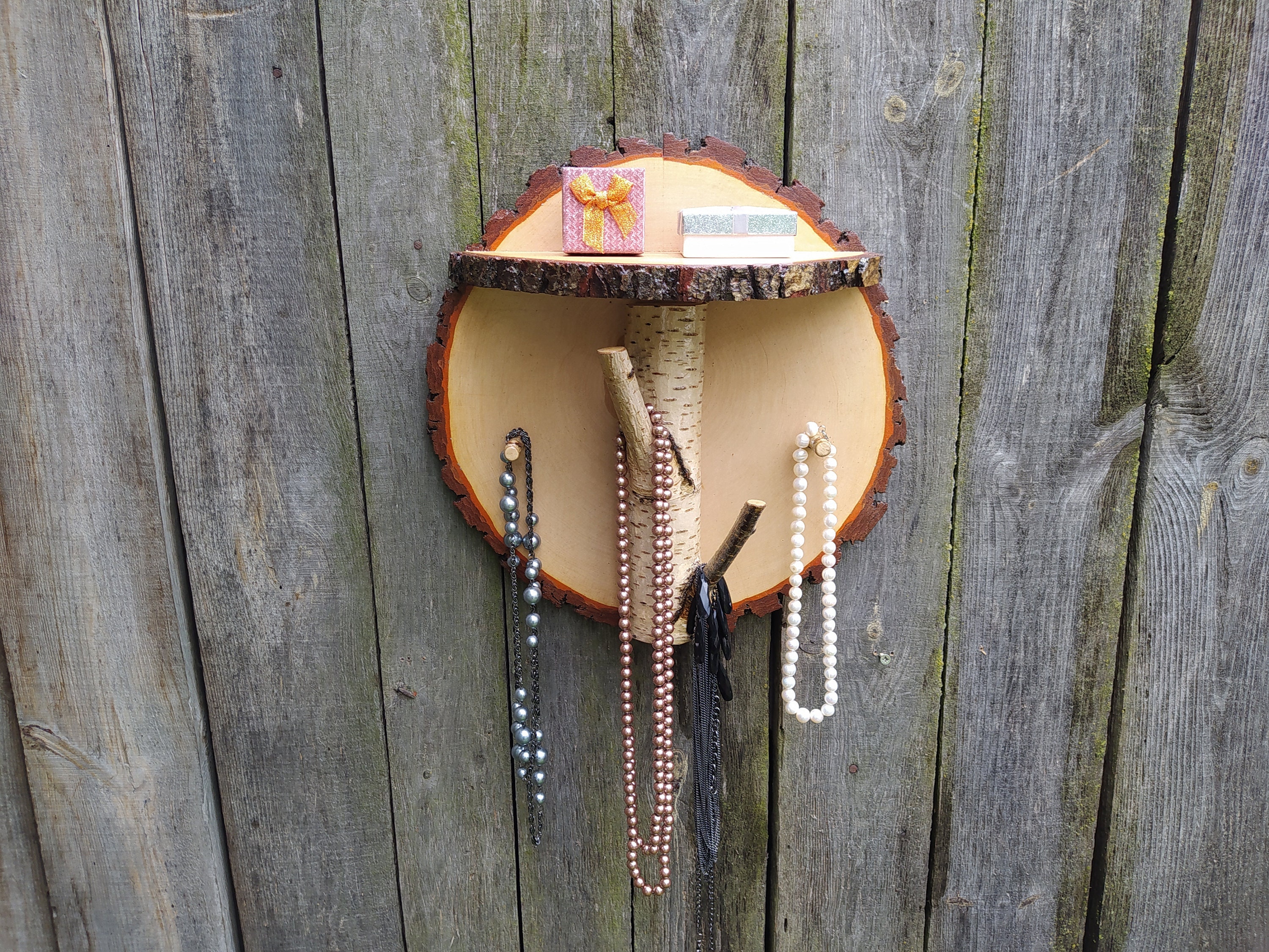 Wooden Rack Jewelry Rack Rustic Wood Shelf - Etsy