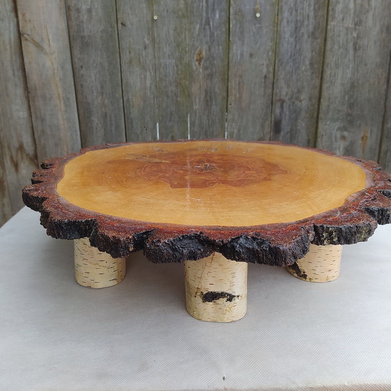 Birch Cake Stand - Etsy