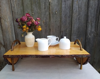 Live Edge Tray Wooden Tray Serving Tray | Etsy