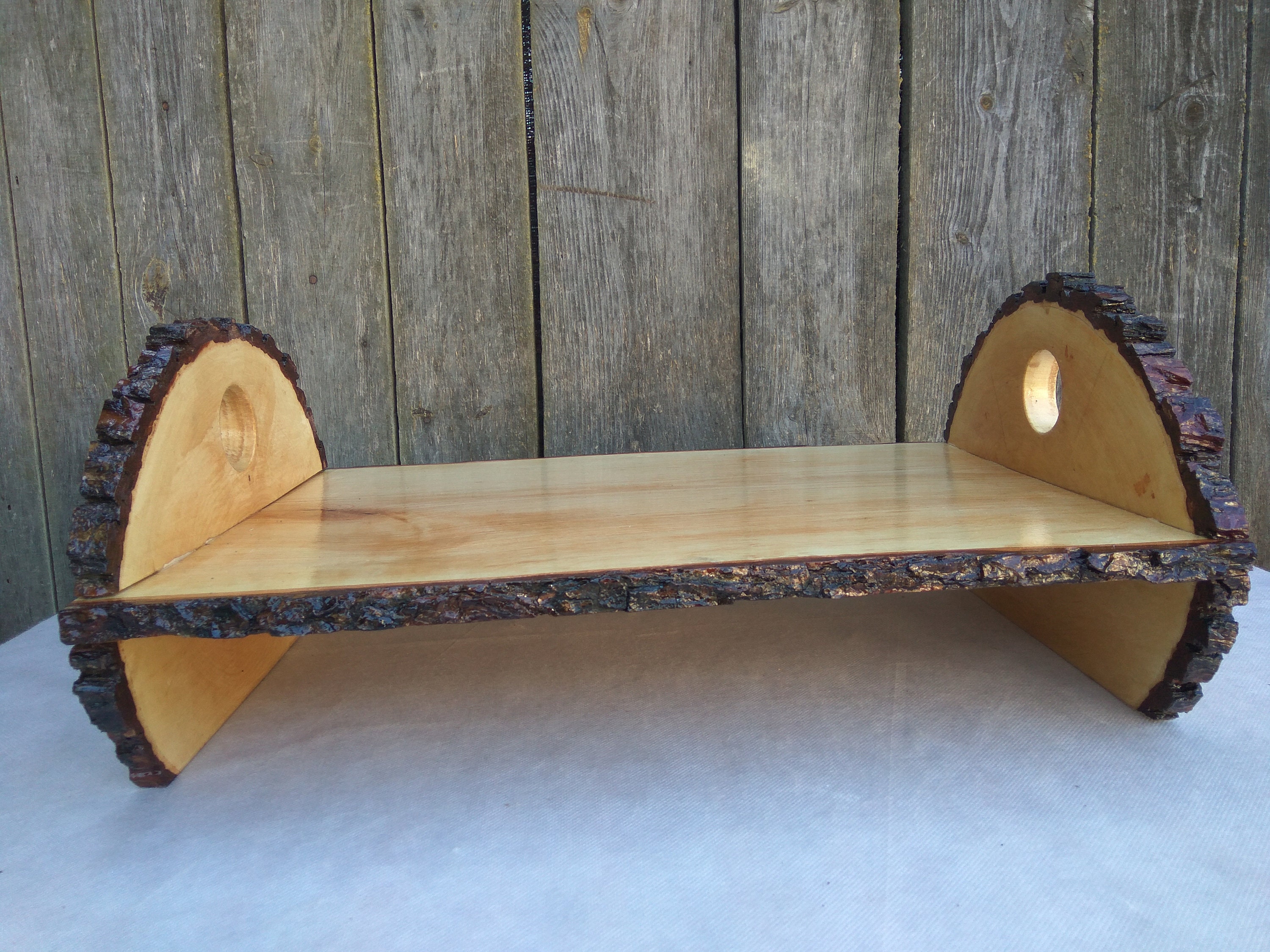 Live Edge Tray Wooden Tray Serving Tray | Etsy