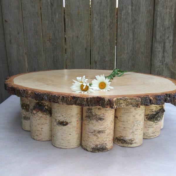 Log Cake Stand - Etsy