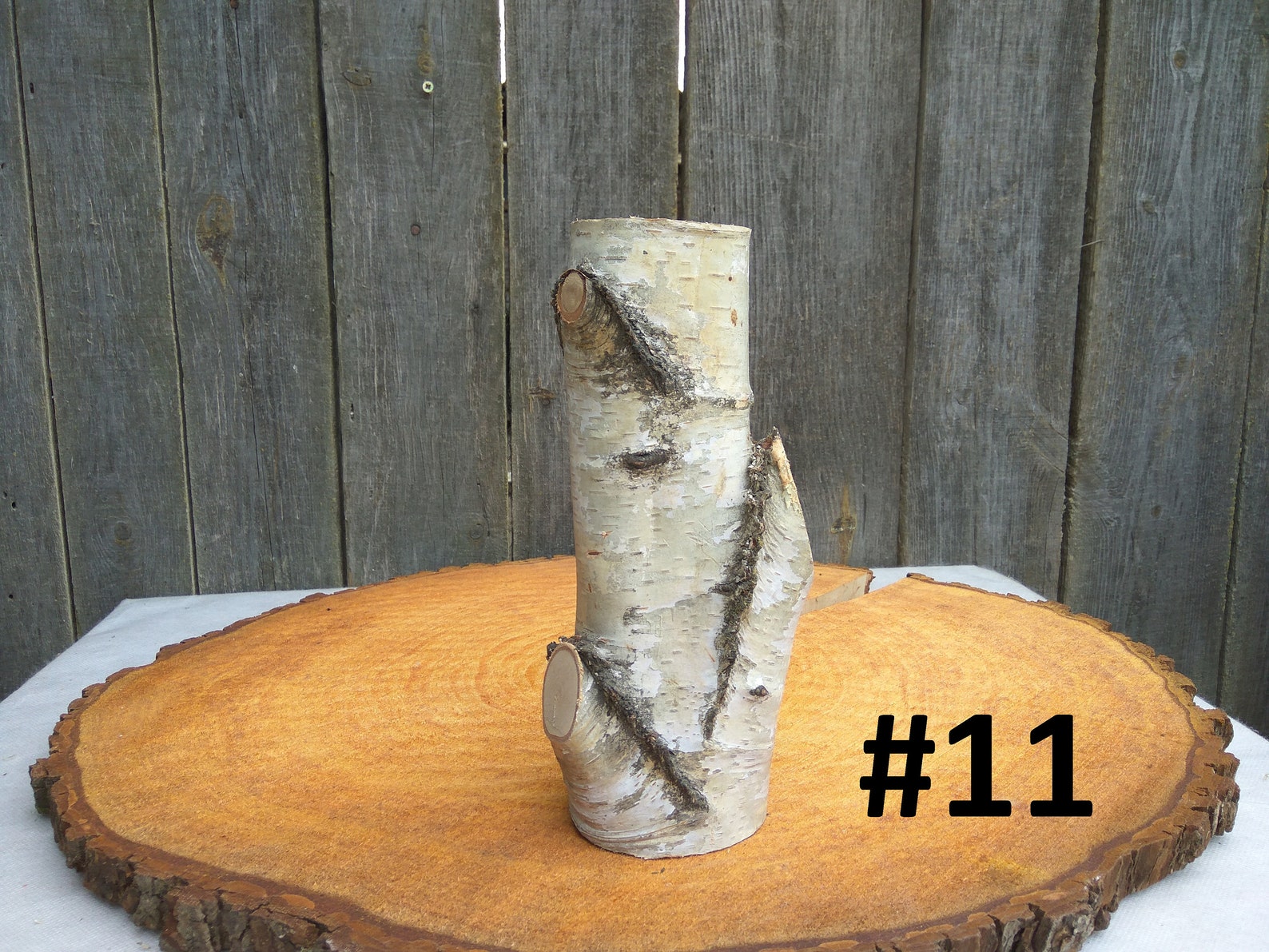 Tall Wood Vase, White Birch Vase - Etsy