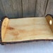 Live Edge Tray Wooden Tray Serving Tray - Etsy