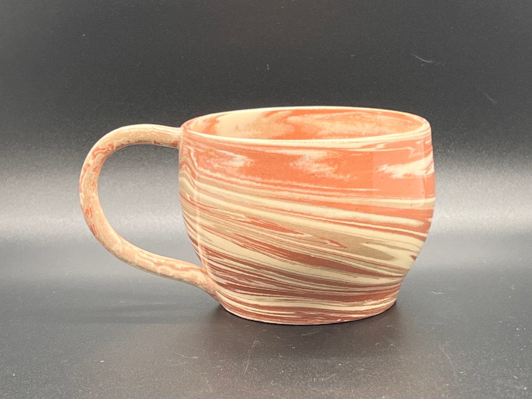 Hand Thrown Ceramic Agateware/nerikomi Mug/teacup - Etsy