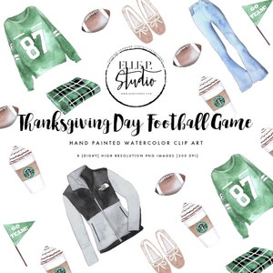 Thanksgiving Day Football Game Clipart Bundle Perfect for - Etsy
