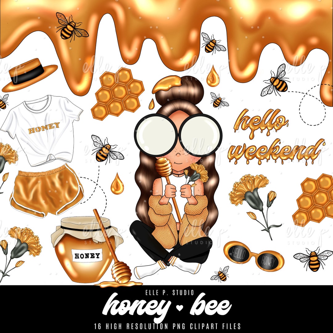 Honeybee Clipart Bundle /honey Bee Printable Bullet Journal Graphics ...