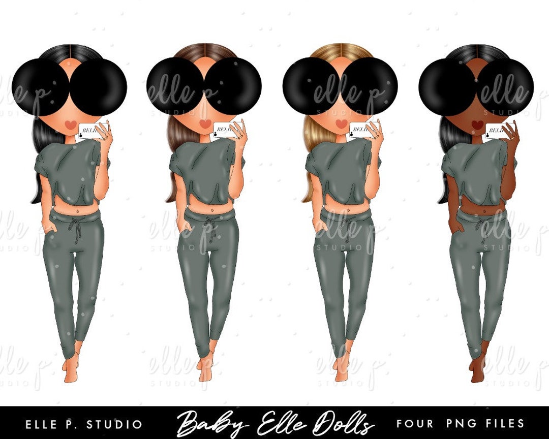 Lounge Baby Elle Dolls / Girl Clipart/ Girl Illustration/planner Icon ...