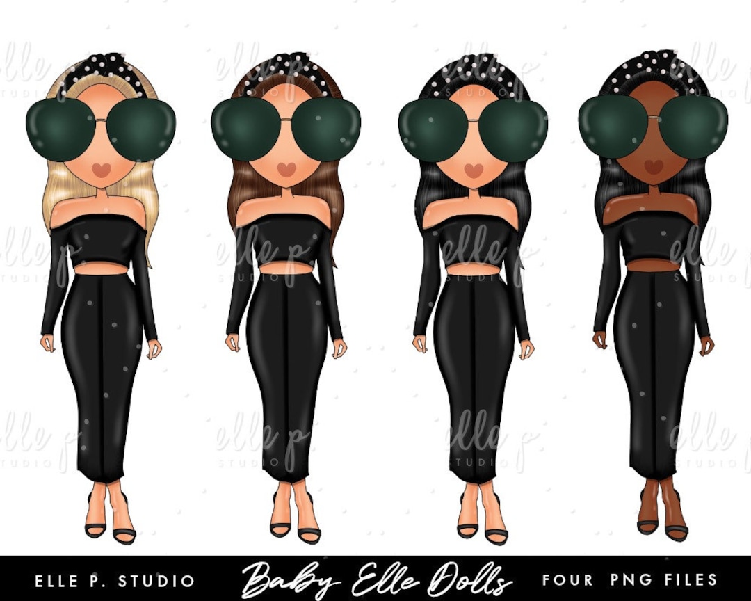 Baby Elle Dolls / Girl Clipart/ Girl Illustration/planner Icon ...
