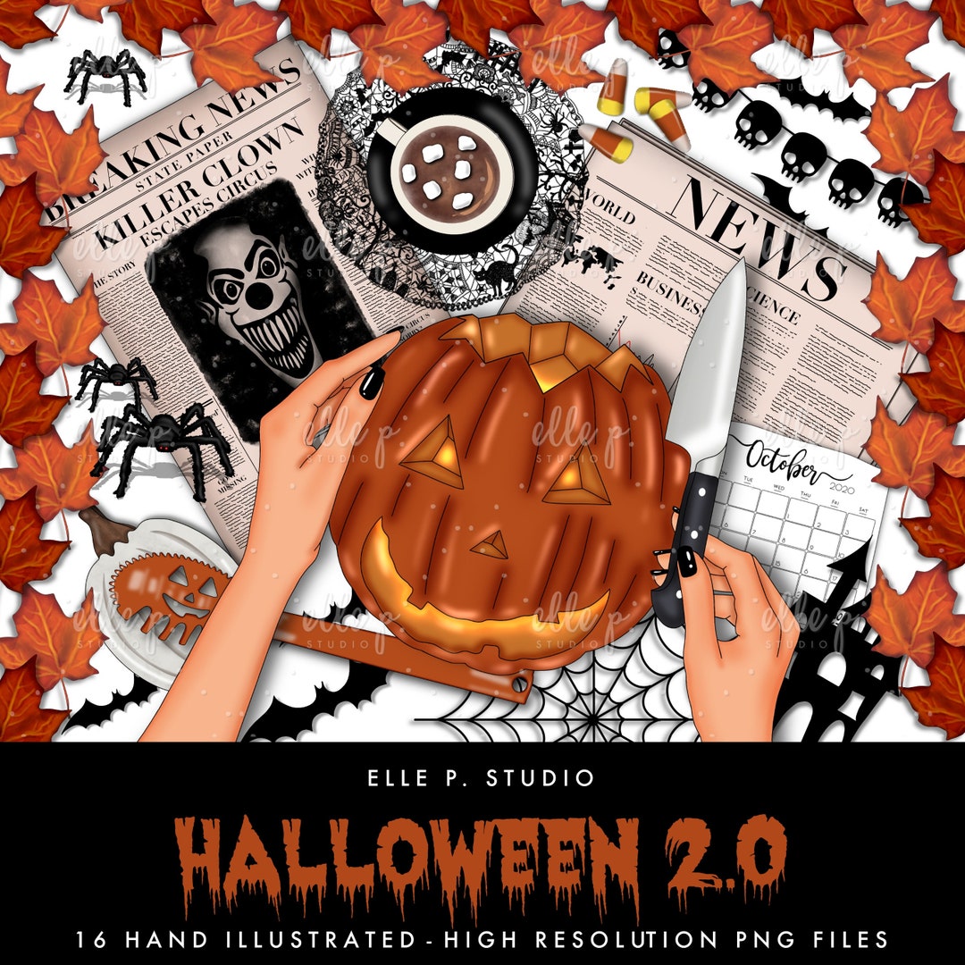 Halloween 2.0 Clipart Theme / Halloween Clipart by Elle P - Halloween ...