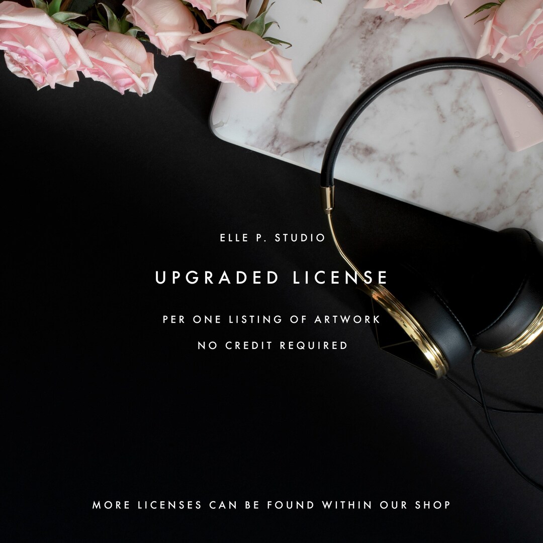 License Upgrade for Commercial Use - Etsy
